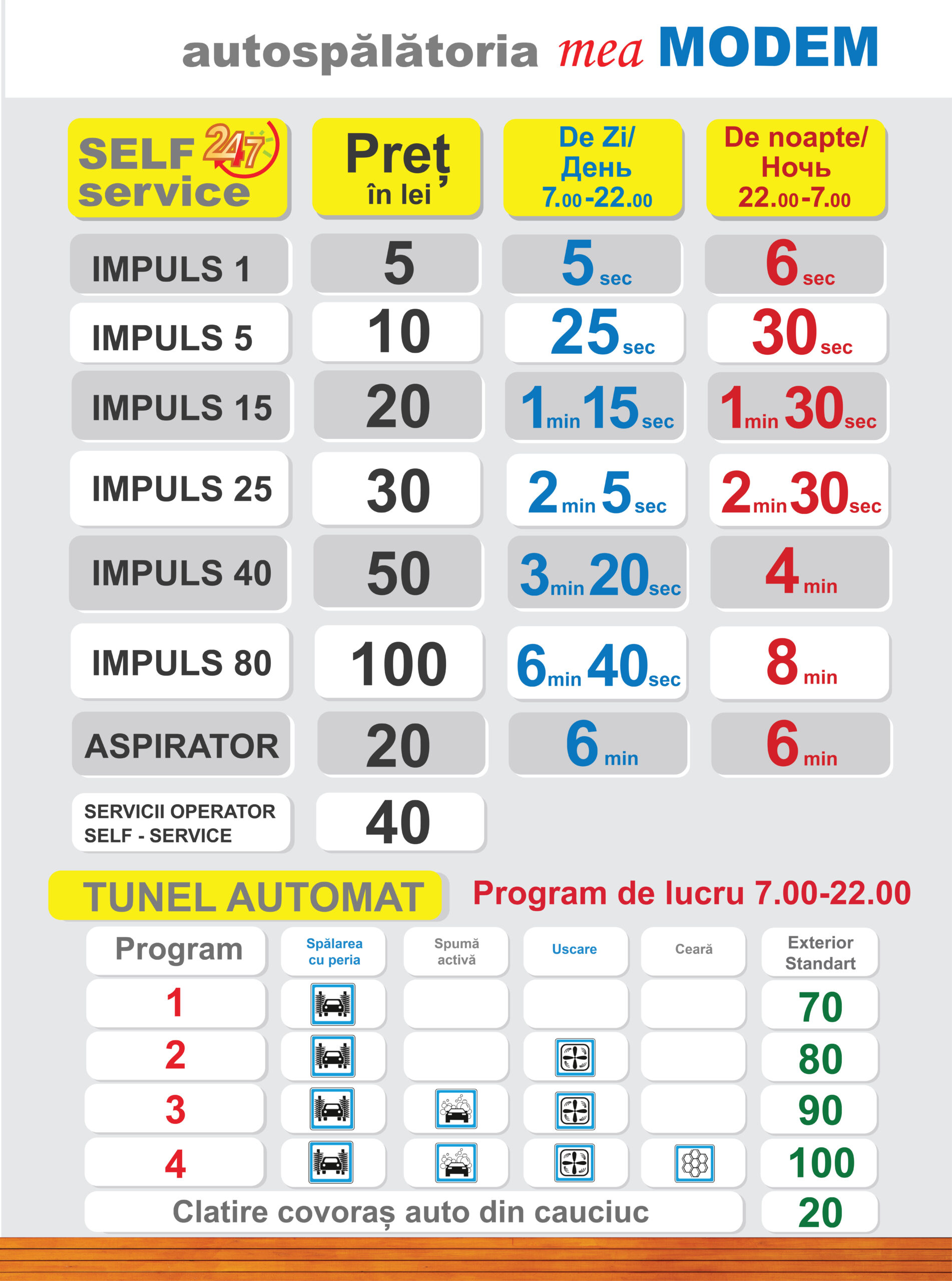 Price-List - Spălătorie MODEM